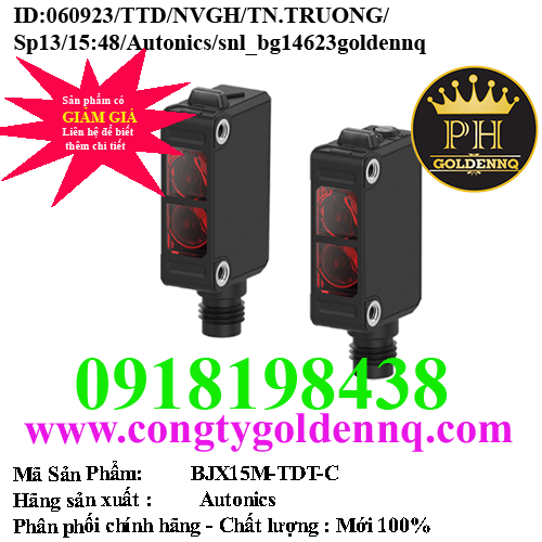 Cảm biến quang Autonics BJX15M-TDT-C | Công Ty TNHH Tổng Hợp Quốc Tế Golden NQ