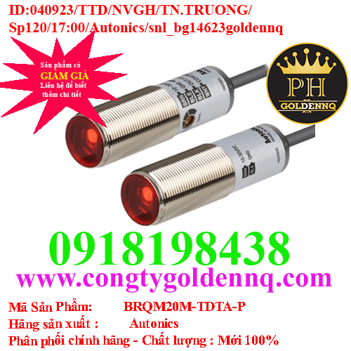 Cảm biến quang Autonics BRQM20M-TDTA-P | Công Ty TNHH Tổng Hợp Quốc Tế Golden NQ