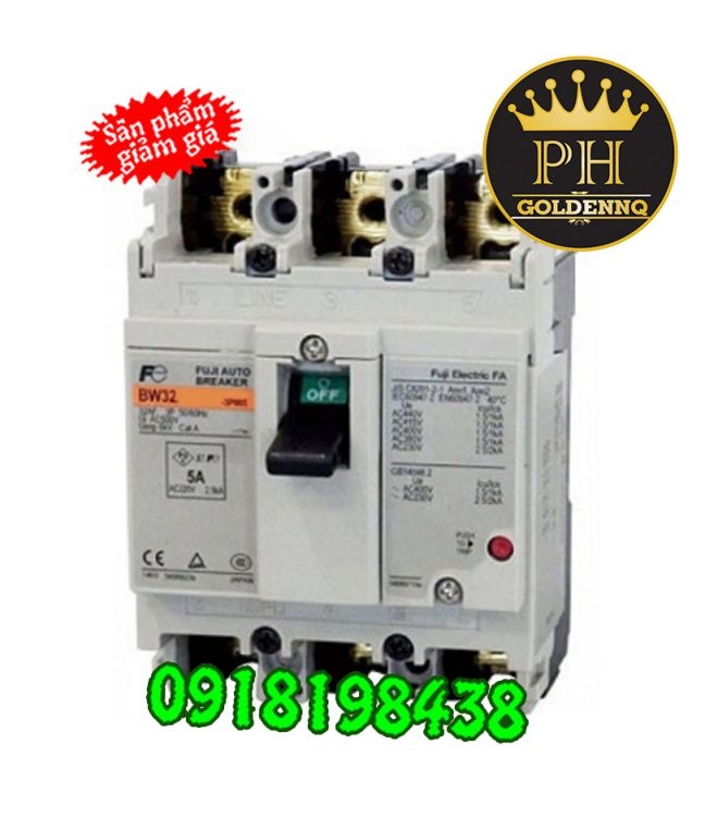 MCCB Fuji BW32SAG-3P 2.5kA 5A-32A | Công Ty TNHH Tổng Hợp Quốc Tế Golden NQ