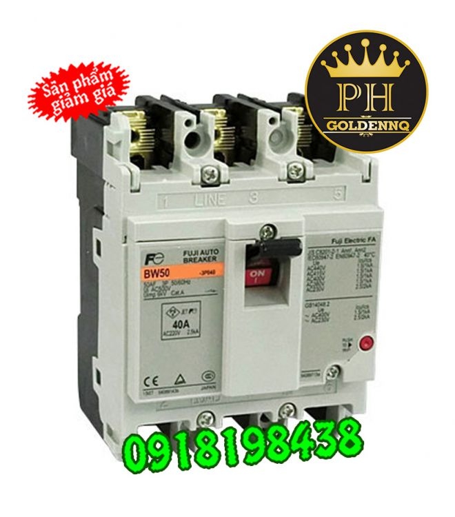 MCCB Fuji BW50EAG-3P 2.5kA 5A-50A | Công Ty TNHH Tổng Hợp Quốc Tế Golden NQ