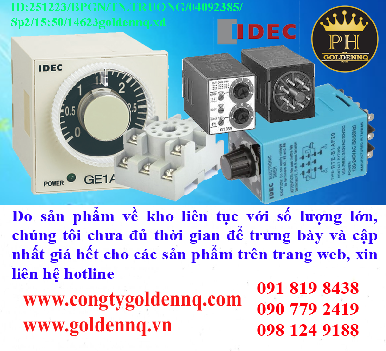Timer IDec chính hãng, giá sỉ, phân phối toàn quốc. | Công Ty Quốc Tế ...
