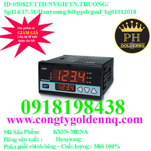 Bộ Điều Khiển Nhiệt Độ Hanyoung KX3N-MENA | Công Ty Quốc Tế Golden NQ