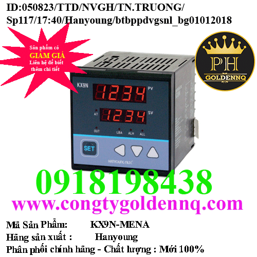 Bộ Điều Khiển Nhiệt Độ Hanyoung KX9N-MENA | Công Ty Quốc Tế Golden NQ