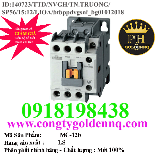 Khởi Động Từ LS MC-12b 3P 12A 1a1b Coil 24 VDC | Công Ty TNHH Tổng Hợp ...