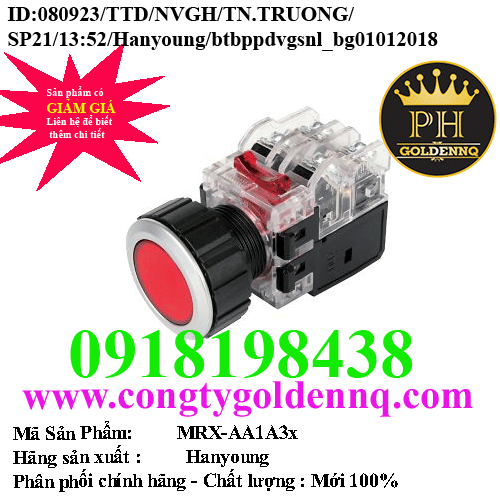 Nút nhấn có đèn MRX-AA1A3x | Công Ty TNHH Tổng Hợp Quốc Tế Golden NQ