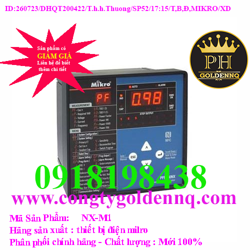 Bộ điều khiển bù CSPK Mikro (bộ mở rộng) NX-M1 | Công Ty TNHH Tổng Hợp Quốc Tế Golden NQ