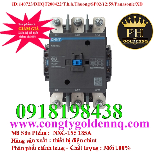 Khởi động từ Chint NXC-185 185A | Công Ty Quốc Tế Golden NQ