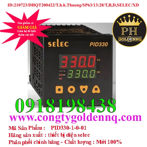 Bộ Điều Khiển Nhiệt Độ Selec PID330-1-0-01 | Công Ty TNHH Tổng Hợp Quốc ...