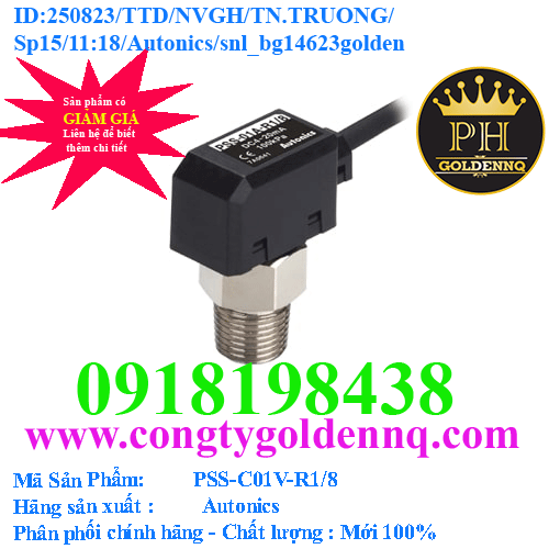 Cảm biến áp suất Autonics PSS-C01V-R1/8 | Công Ty TNHH Tổng Hợp Quốc Tế ...