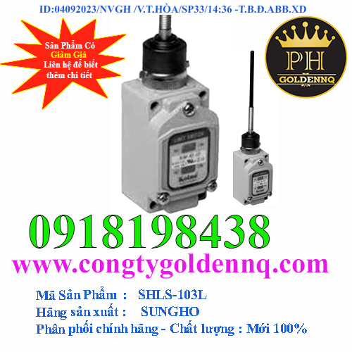 Công tắc hành trình có đèn 250V AC 6A SHLS-103L | Công Ty Quốc Tế Golden NQ