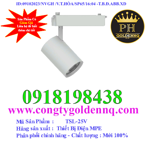 ĐÈN LED CHIẾU ĐIỂM THANH RAY 25W MPE TRACK SPOTLIGHT TSL-25V | Công Ty ...