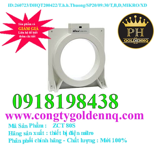 Biến dòng thứ tự không ZCT Mikro ZCT 80S | Công Ty TNHH Tổng Hợp Quốc ...