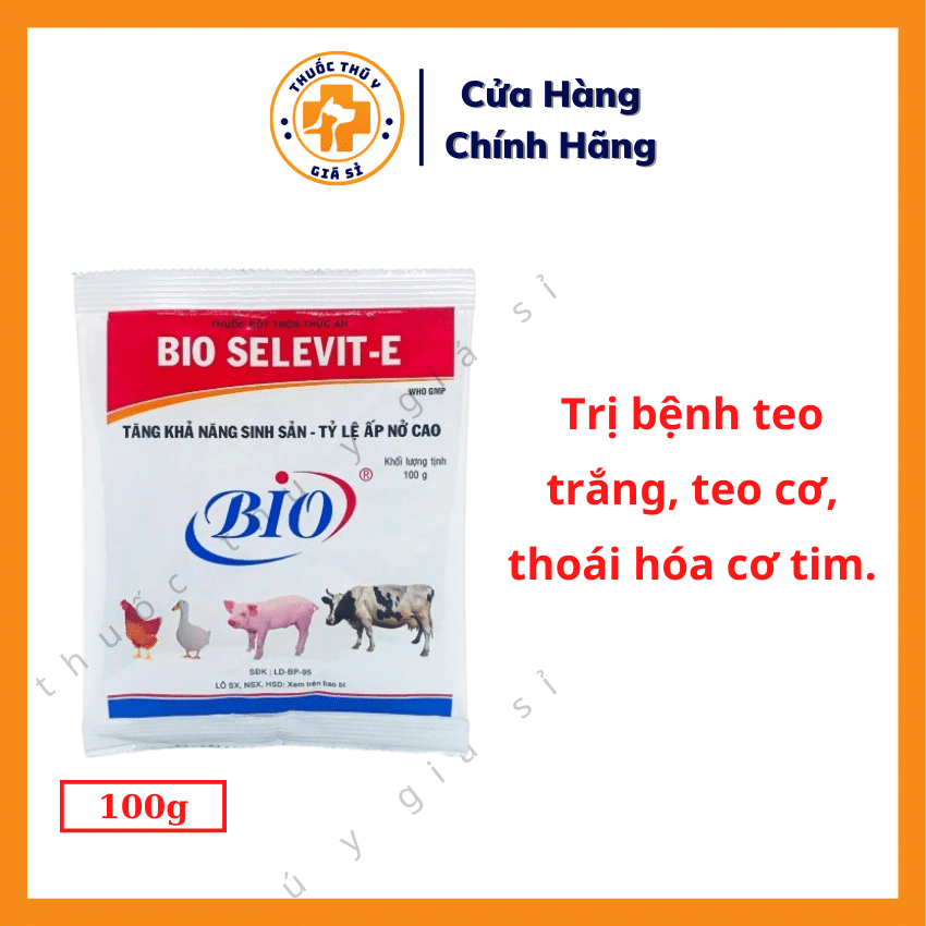 Bio Selevit E 100gr Chính Hãng Giá Tốt Phân Phối Thuốc Thú Y