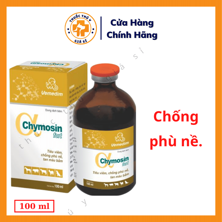 Vemedim Chymosin Fort 100ml Chính Hãng Giá Tốt Phân Phối Thuốc Thú Y