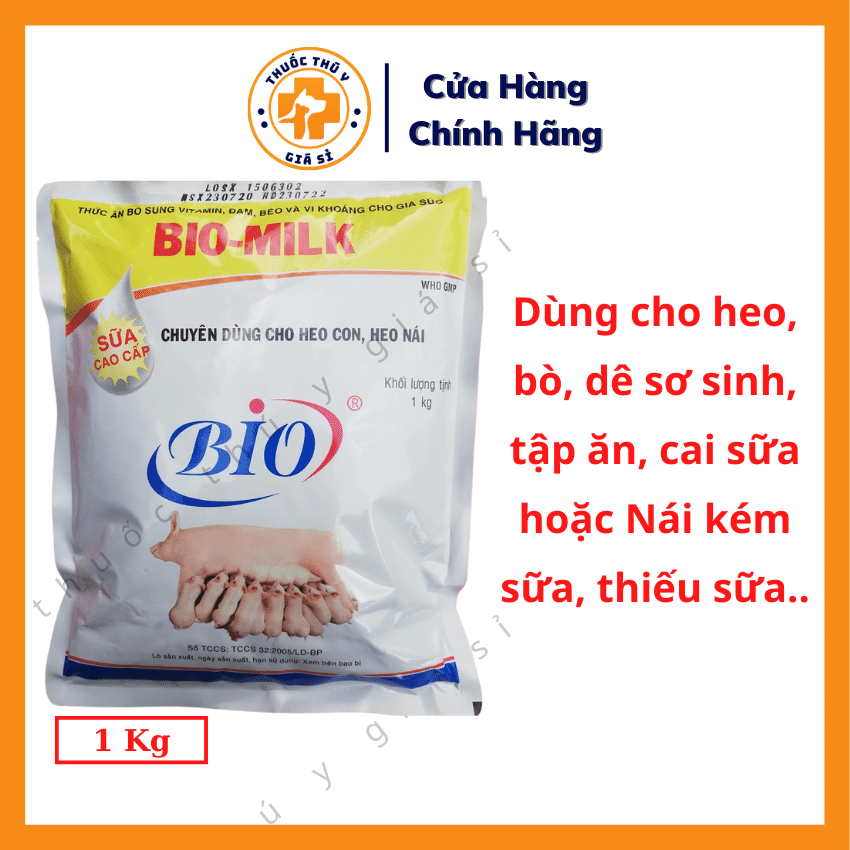 Bio Milk 1kg Chính Hãng Giá Tốt Phân Phối Thuốc Thú Y