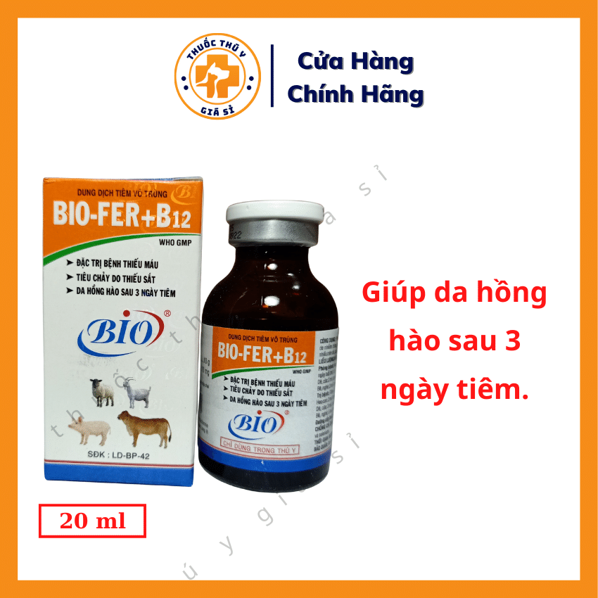 Bio Fer B12 20ml Chính Hãng Giá Tốt Phân Phối Thuốc Thú Y