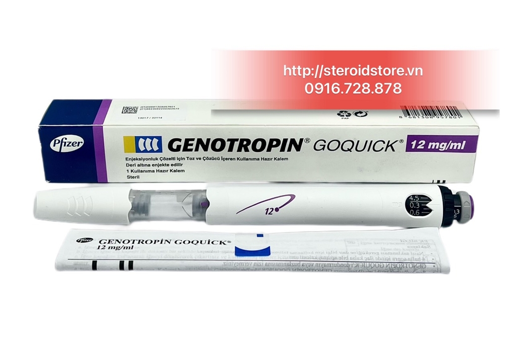 Genotropin 12mg 36IU Bút Tiêm Somatropin Hormone Tăng Trưởng Pfizer