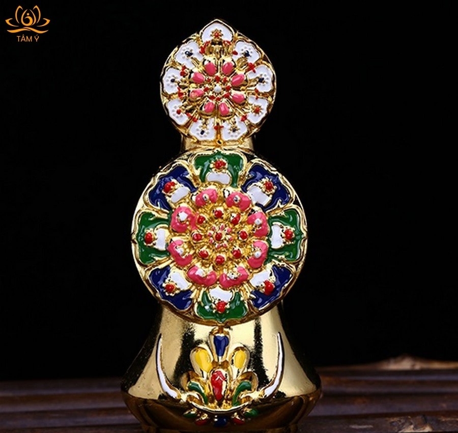 Bộ Torma Và Hoa Vương Bằng Đồng MS13 Mật Tông Tâm Ý