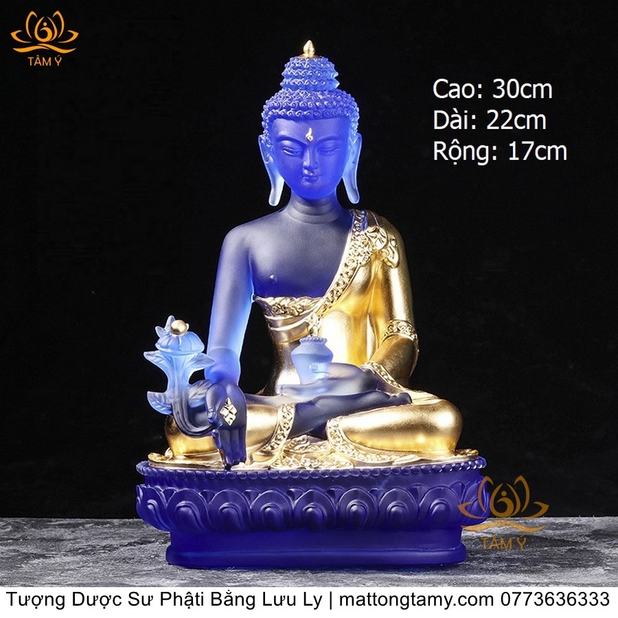 |Nhiều Kích Thước| Tượng Phật Dược Sư Bằng Lưu Ly Cao Cấp TP262 Mật ...