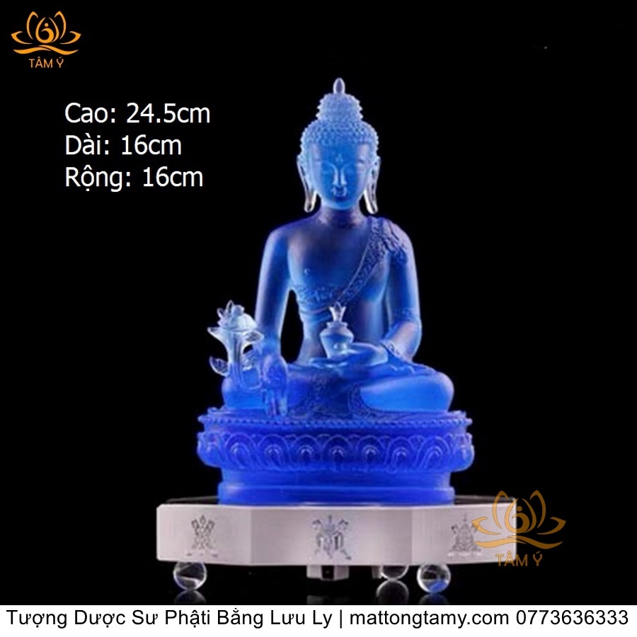 |Nhiều Kích Thước| Tượng Phật Dược Sư Bằng Lưu Ly Cao Cấp TP262 Mật ...