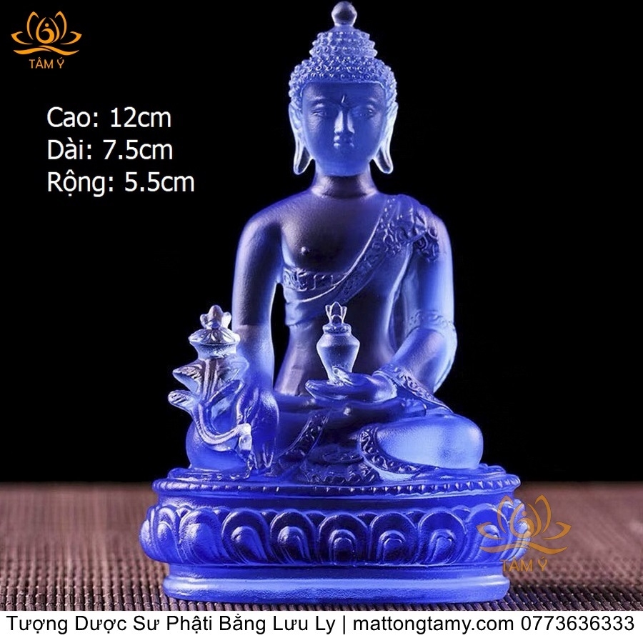 |Nhiều Kích Thước| Tượng Phật Dược Sư Bằng Lưu Ly Cao Cấp TP262 Mật ...
