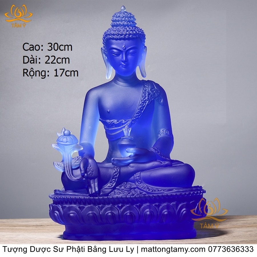 |Nhiều Kích Thước| Tượng Phật Dược Sư Bằng Lưu Ly Cao Cấp TP262 Mật ...