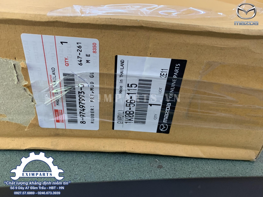 CHẮN BÙN BÁNH TRƯỚC TRÁI MAZDA BT50 1K0B56115 8974979930