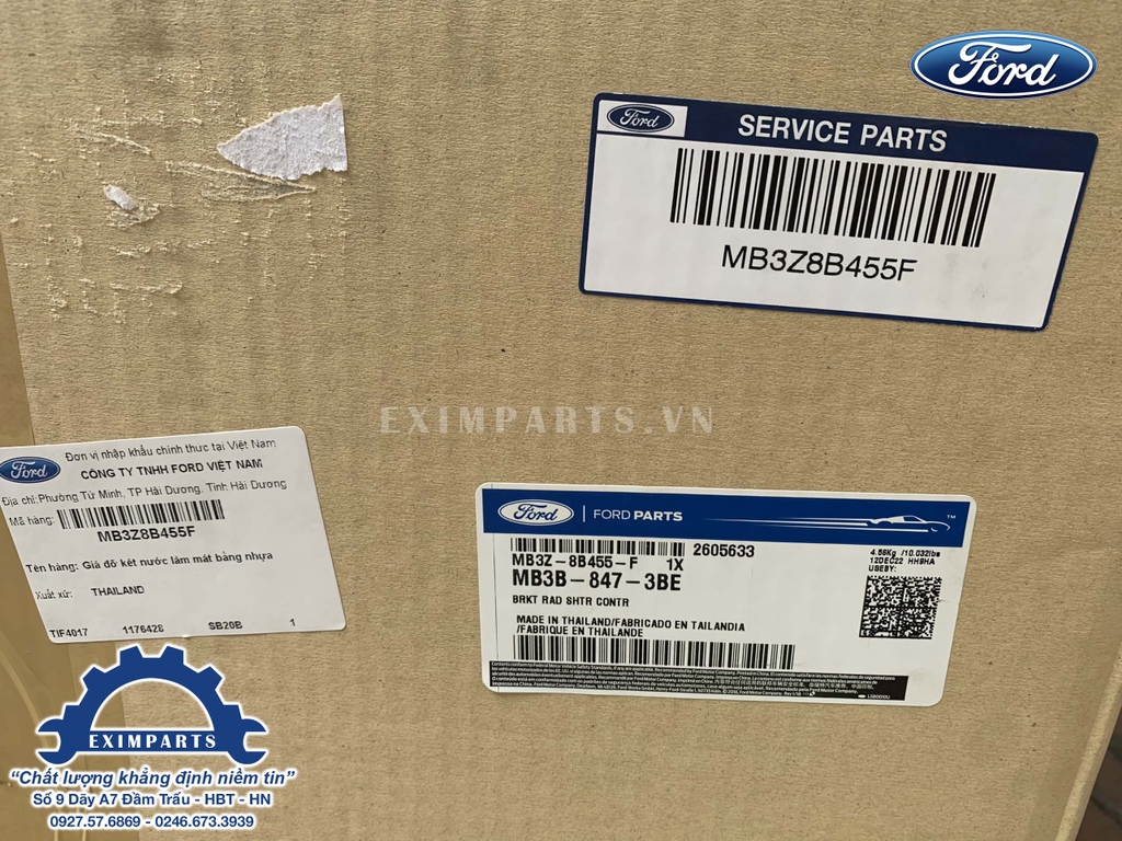 KHUNG XƯƠNG KÉT NƯỚC FORD RANGER MB3Z8B455F / MB3B8473BE