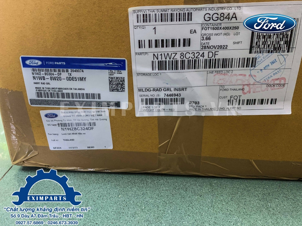 CA LĂNG FORD RANGER RAPTOR N1WZ8C324DF N1WZ8C324DX