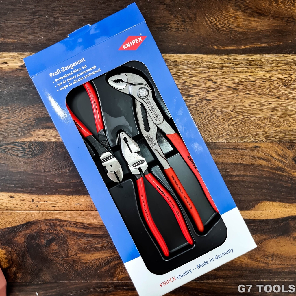 Knipex 00 20 10 - Bộ Kìm Power Set Gồm 3 Chiếc Uy Lực Cao