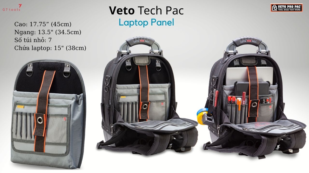VETO Pro Pac Tech Pac Blackout Size Lớn 25 Lít & Đế Nhựa Chống Nước