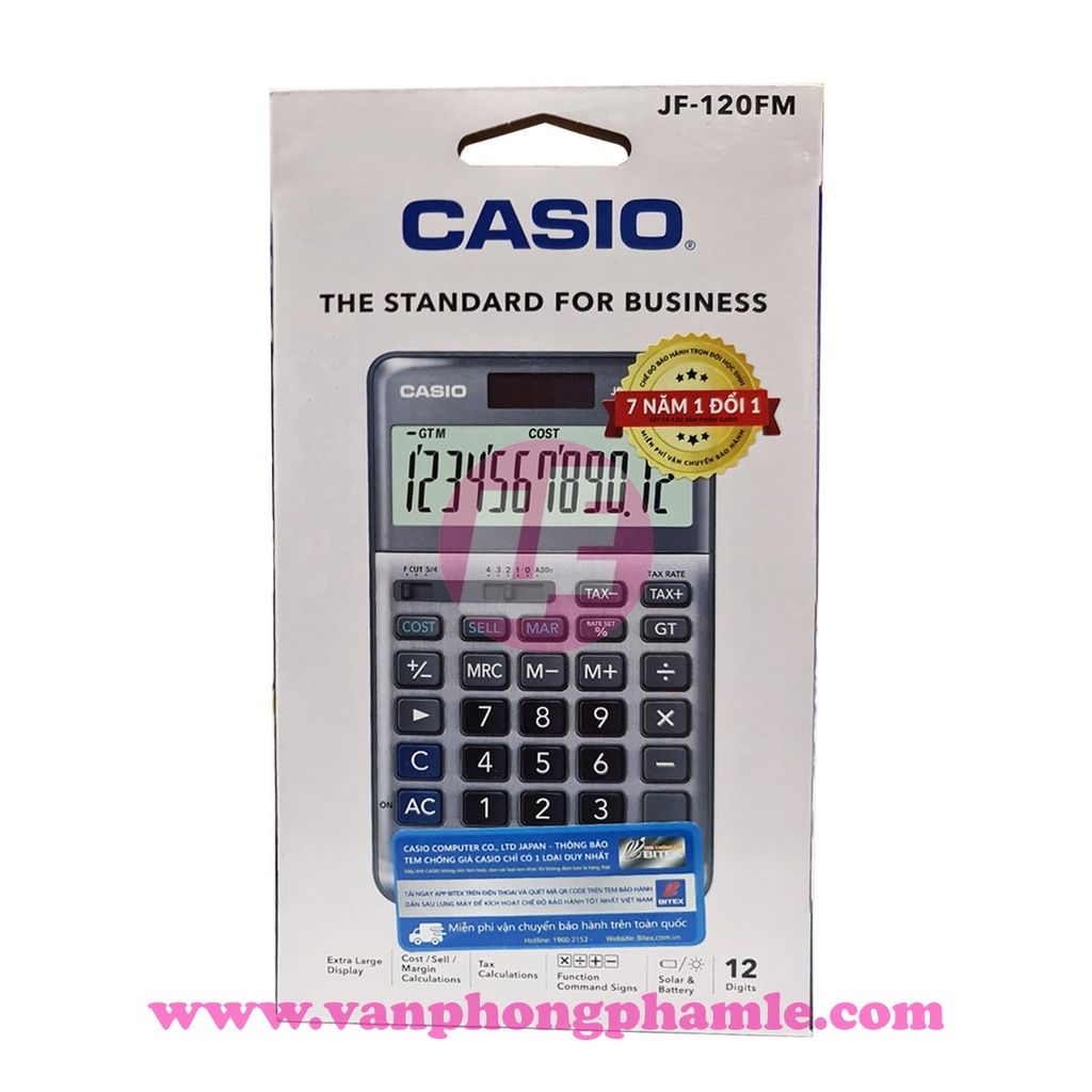 Máy tính casio JF-120FM | Văn Phòng Phẩm Lệ