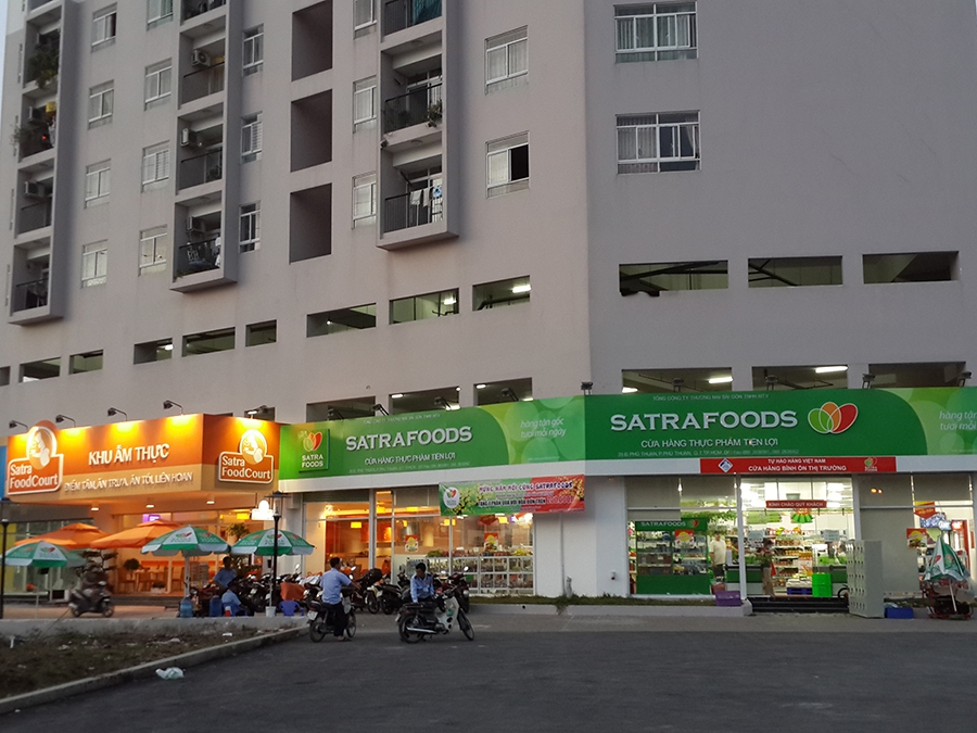 Logo Bảng hiệu Satra Food Công Ty Quảng Cáo S&T