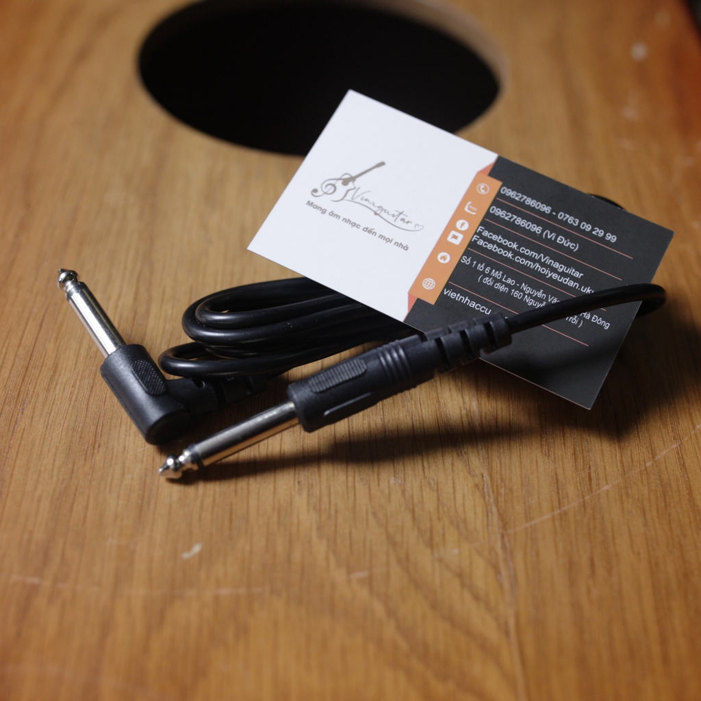 Dây Line (Jack 6 li) cắm đàn Guitar đen Vinaguitar