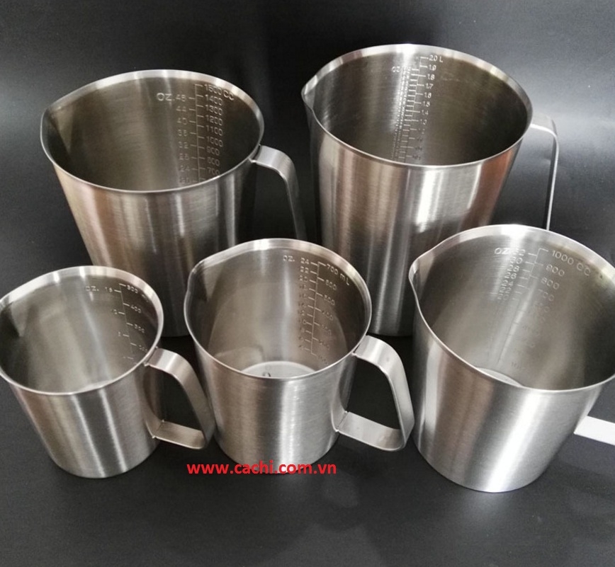 Ca inox 1000ml, chia vạch, không nắp CÔNG TY TNHH THƯƠNG MẠI VÀ DỊCH VỤ ...