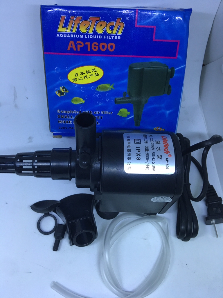 Máy bơm nước hồ cá dạng nằm Lifetech AP 1600 | CÔNG TY TNHH THƯƠNG MẠI ĐIỆN MÁY HỒNG ÂN