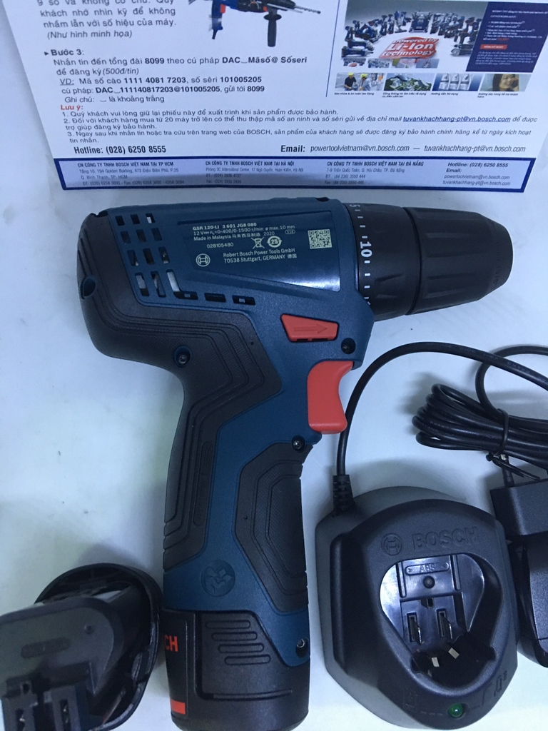 Máy khoan dùng pin Bosch GSR 120-LI GEN II | CÔNG TY TNHH THƯƠNG MẠI ĐIỆN MÁY HỒNG ÂN