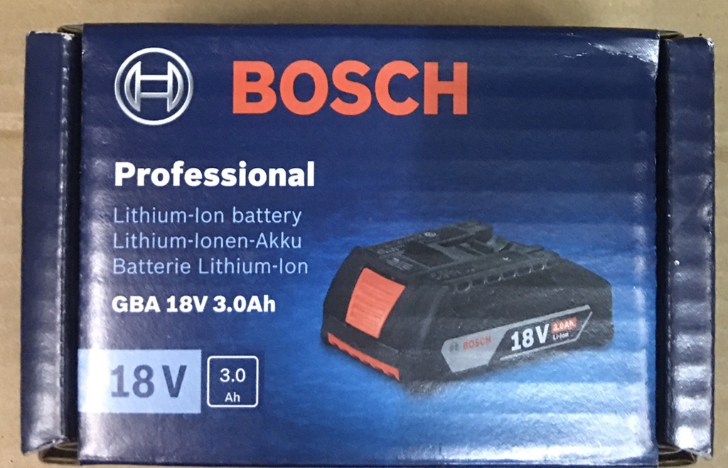 Pin GBA 18V 3.0Ah LI-ION Bosch | CÔNG TY TNHH THƯƠNG MẠI ĐIỆN MÁY HỒNG ÂN
