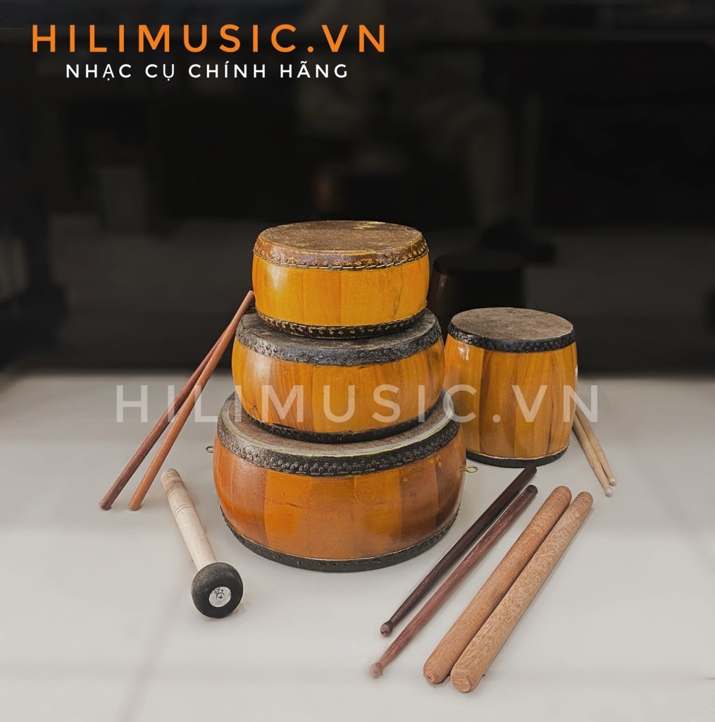 Trống Dân Tộc - Bản ĐK 25cm Gỗ Lõi Mít | Nhạc cụ Hiến Liên