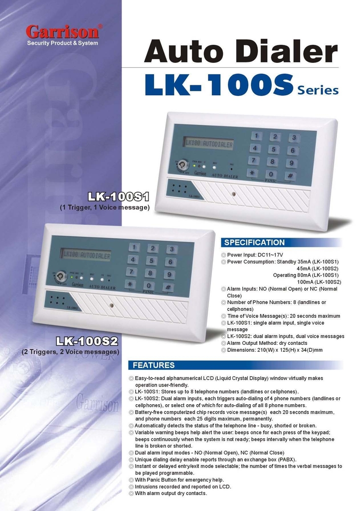 Bộ quay số gọi báo cháy khẩn cấp LK-100S | TRANGTHIETBI.VN