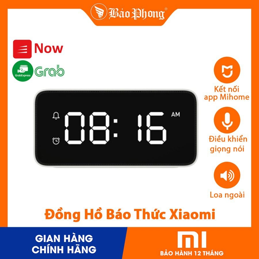Đồng hồ báo thức Xiaomi Xiao Ai Smart Alarm Clock - black | phukienbaophong