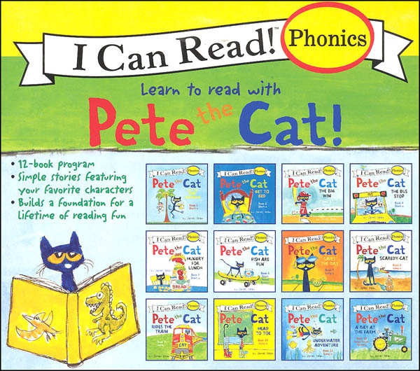 Pete The Cat Phonics Box : Includes 12 Mini-Books Featuring Short and ...
