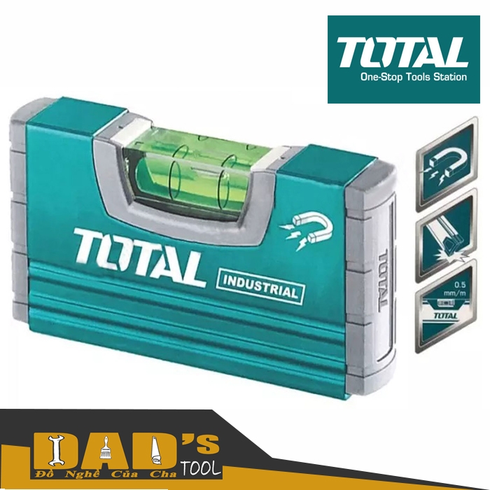 THƯỚC THỦY MINI 100MM (CÓ NAM CHÂM) TOTAL - TMT20105M | Đồ Nghề Của Cha