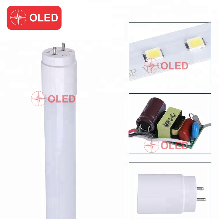 Đèn led tube 20W-T8 (Đầu nhựa trắng)