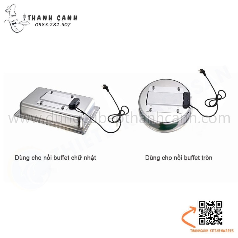 Bảng điện nồi buffet có áp điều chỉnh nhiệt hoặc không có áp điều chỉnh