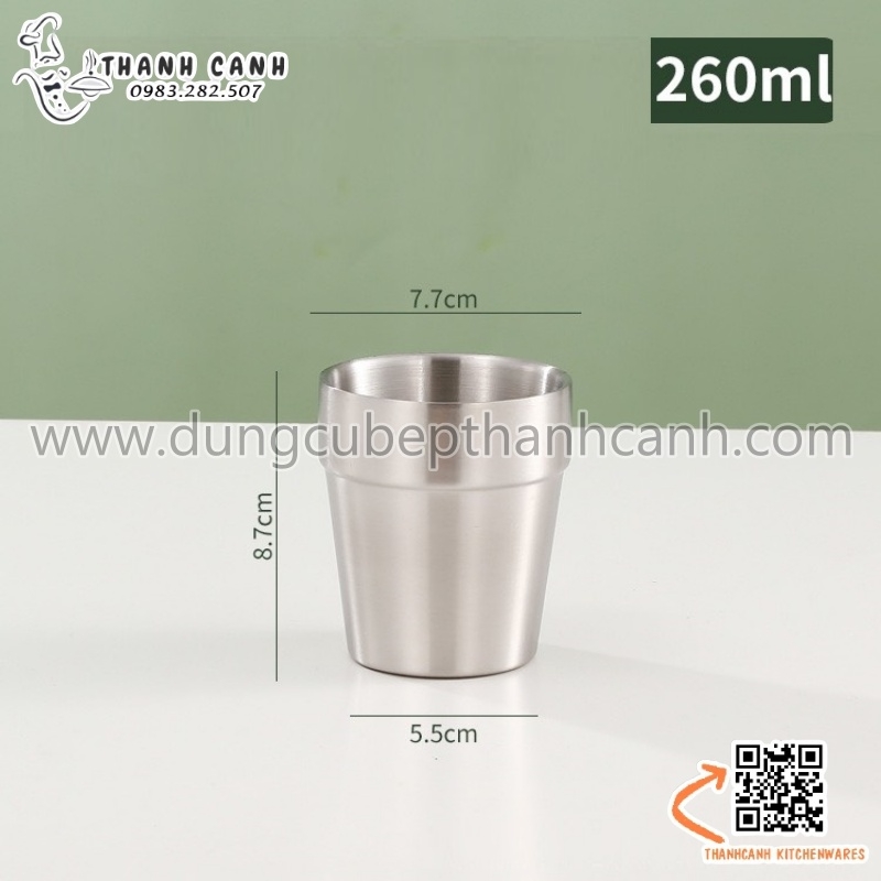 Cốc inox hai lớp