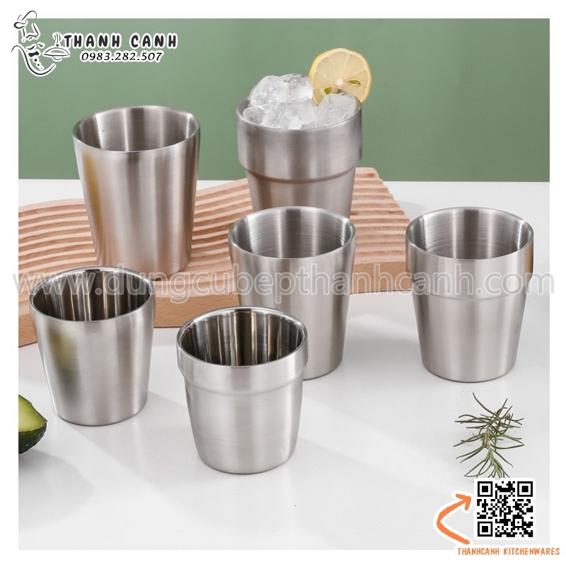 Cốc inox hai lớp