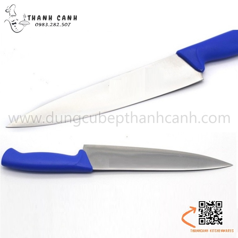 Dao thái cán nhựa màu, dao thái âu, dao cán màu