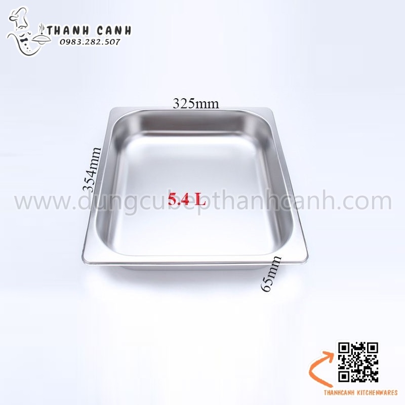 GN 2/3 , Khay Inox 2/3