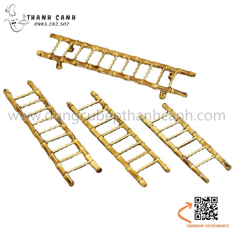 Thang tre trang trí sushi